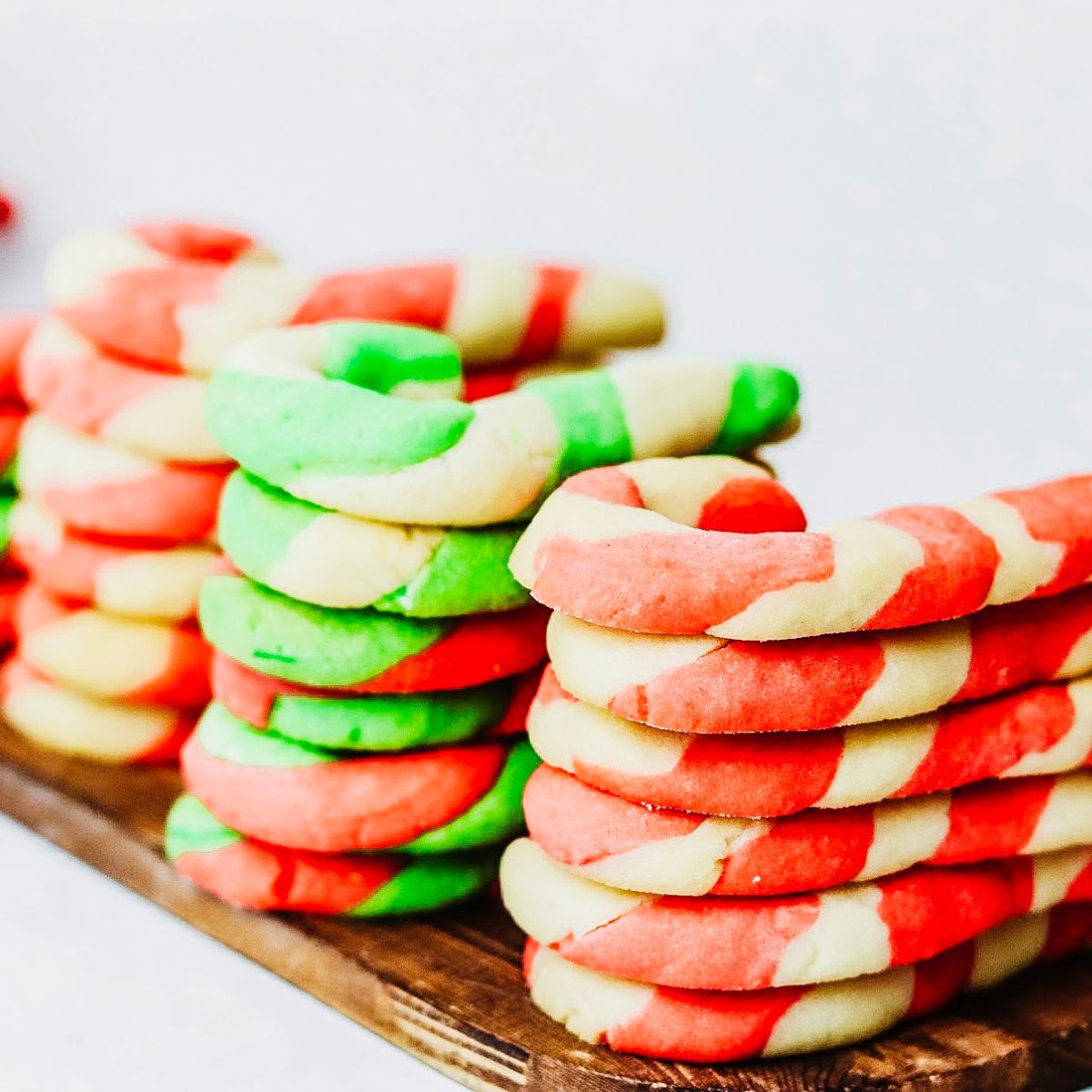 Candy Cane Sugar Cookies Recipe - Walking On Sunshine Recipes