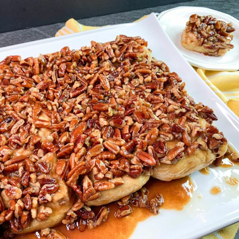 Pecan Sticky Buns with Frozen Bread Dough - Walking On Sunshine Recipes