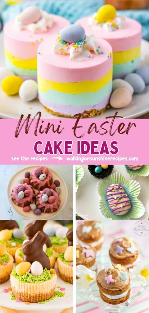 Mini Easter Cake Ideas - Walking On Sunshine Recipes