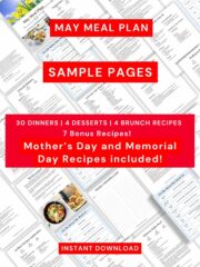 May Meal Plan - Walking On Sunshine Recipes
