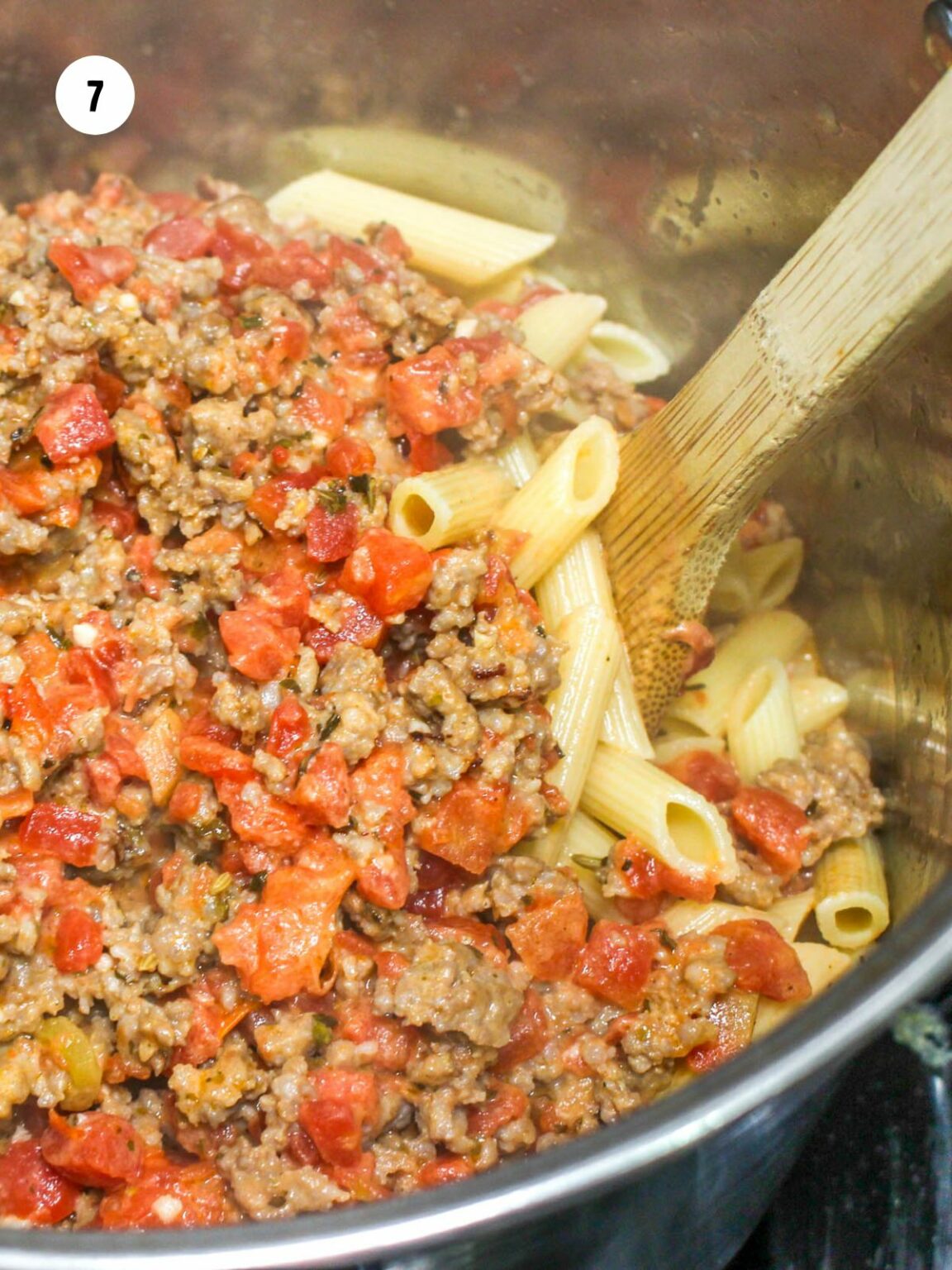 One-Pot Creamy Sausage Pasta with Spinach - Walking On Sunshine Recipes