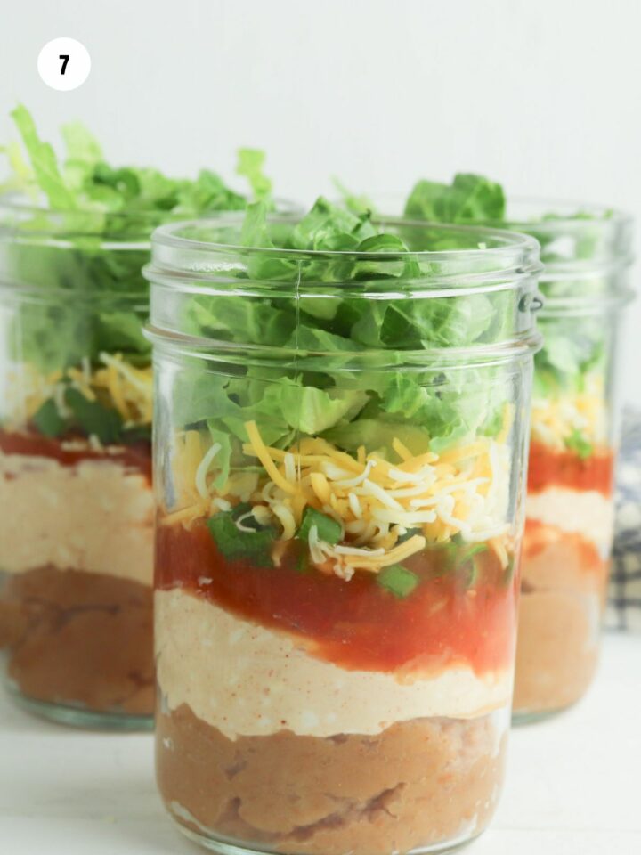 Mason Jar Taco Dip - Walking On Sunshine Recipes
