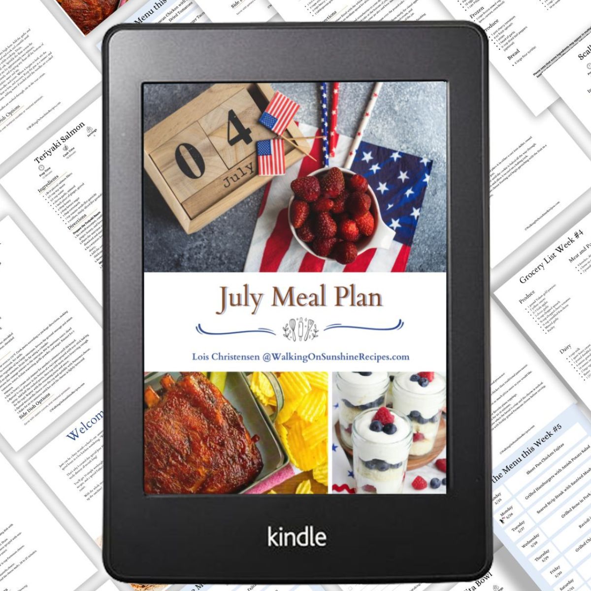 July Meal Plan - Walking On Sunshine Recipes