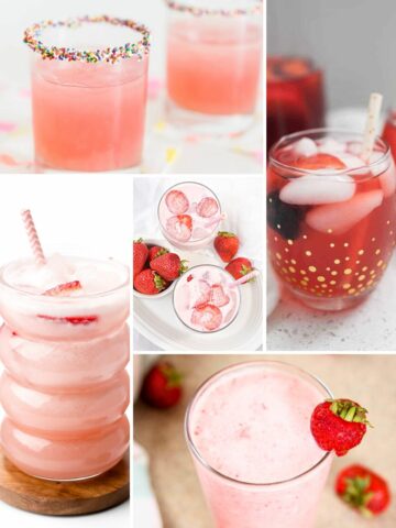 Non Alcoholic Pink Drinks for Baby Shower - Walking On Sunshine Recipes