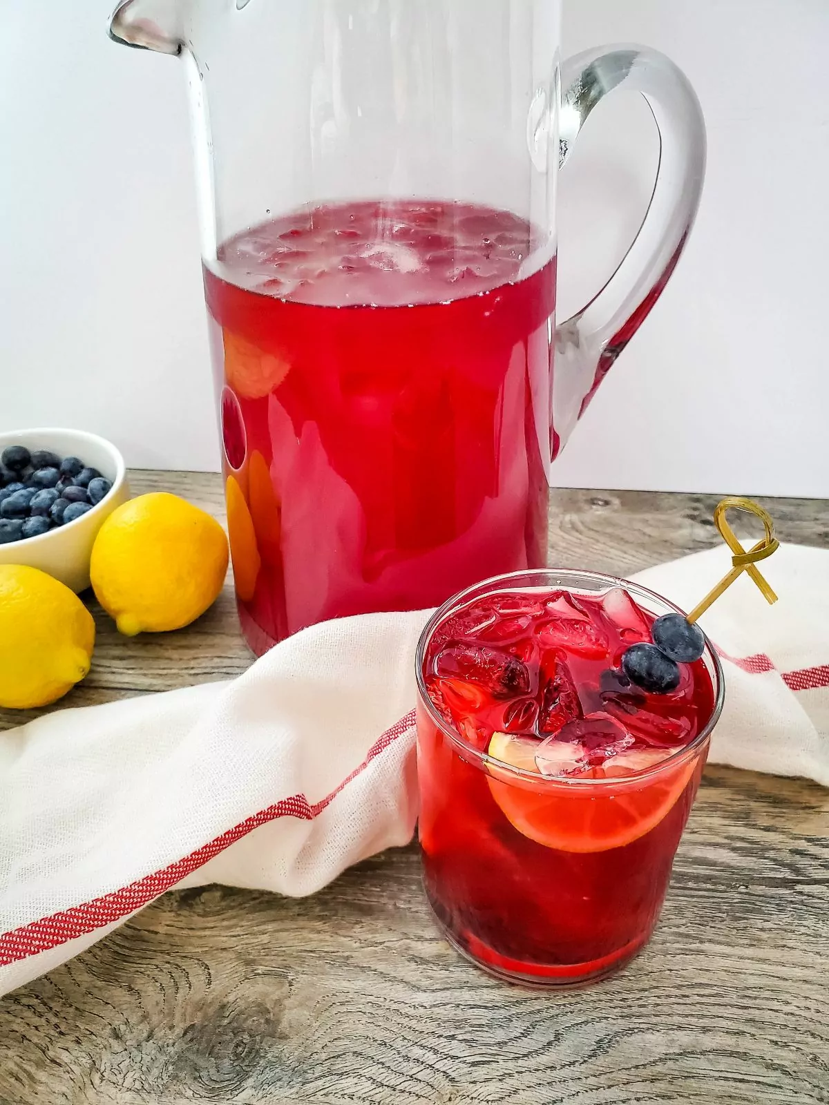 Blueberry Lemonade made from Scratch - Walking On Sunshine Recipes