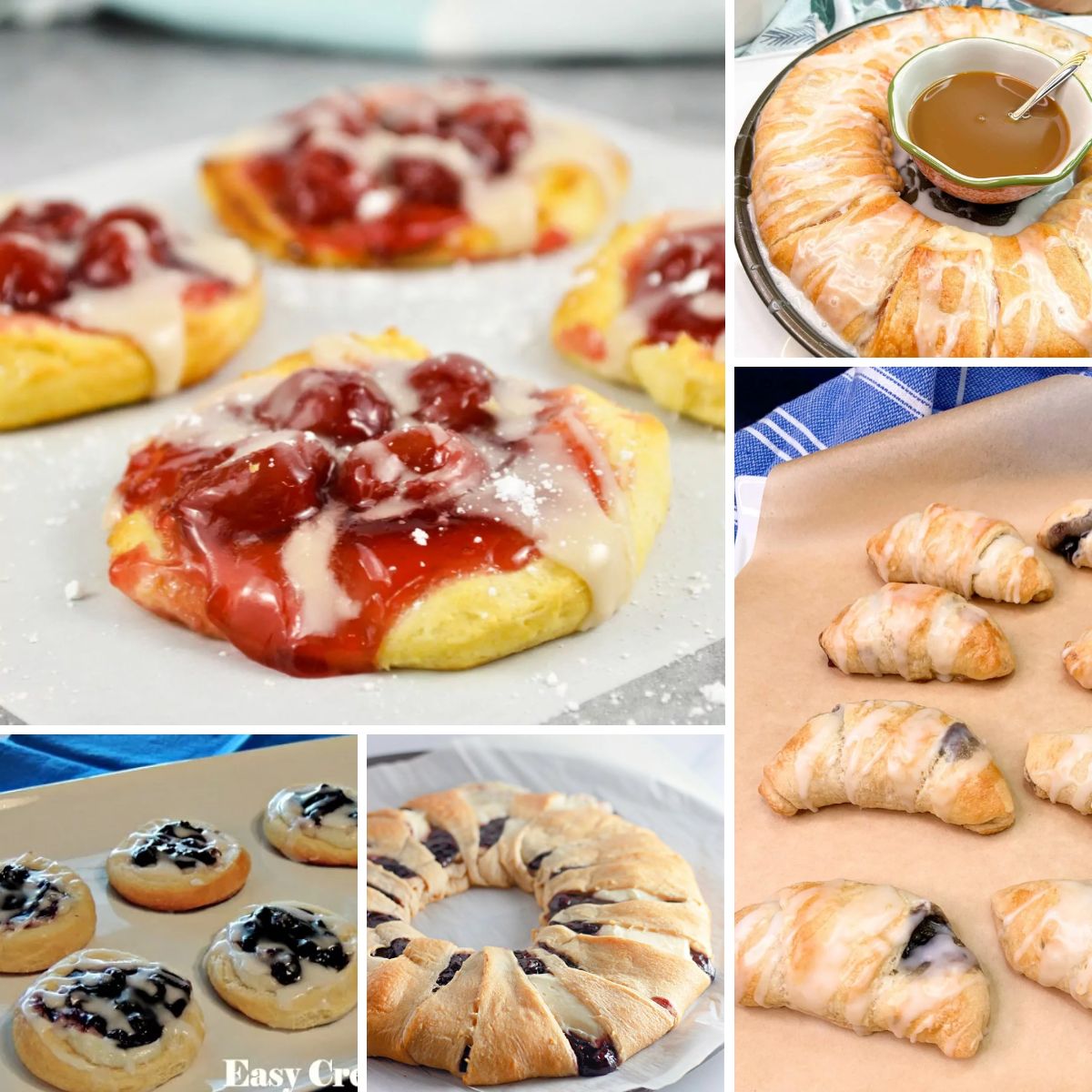 Crescent Roll Desserts with Pie Filling - Walking On Sunshine Recipes