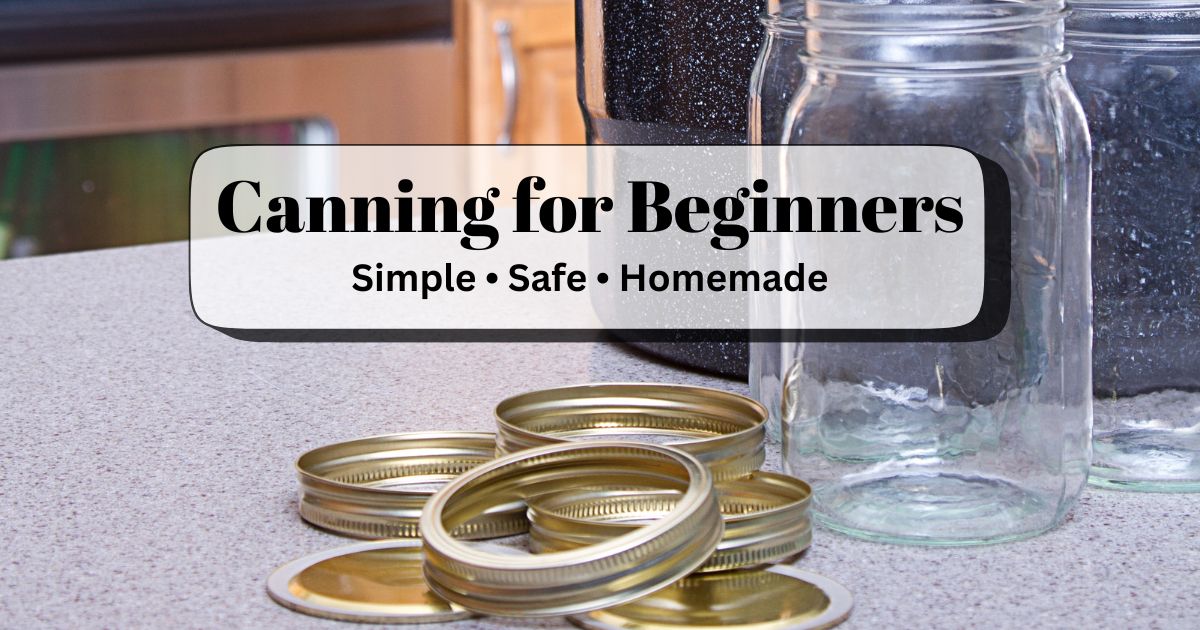 Canning for Beginners: Learn How to Preserve Fresh Foods at Home ...