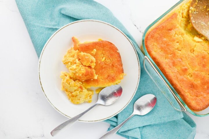 How to Make the Crowd-Favorite Jiffy Cornbread Pudding Casserole - Walking On Sunshine Recipes