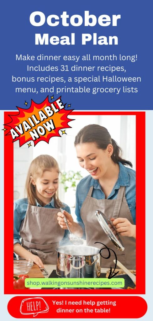 31 Easy Weeknight Dinners to Make in October (Printable Meal Plan ...