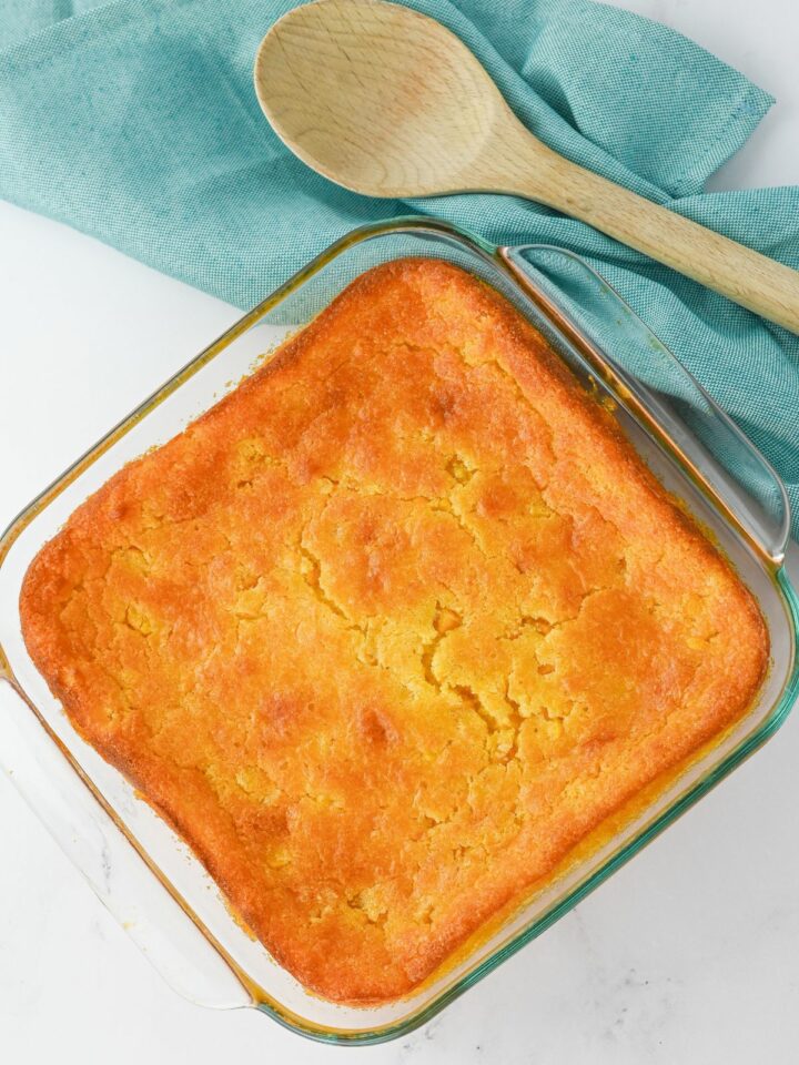 How to Make the Crowd-Favorite Jiffy Cornbread Pudding Casserole - Walking On Sunshine Recipes