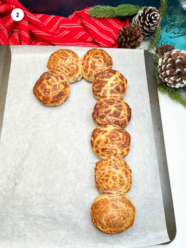 Pillsbury Candy Cane Shaped Cinnamon Rolls - Walking On Sunshine Recipes