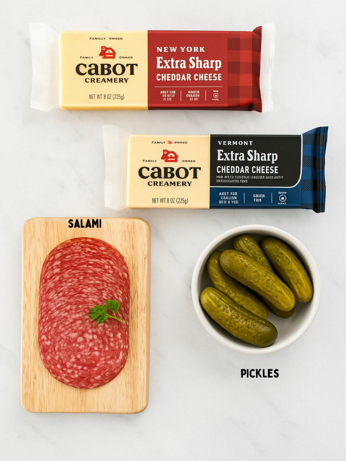 Christmas Tree Salami Appetizers - Walking On Sunshine Recipes