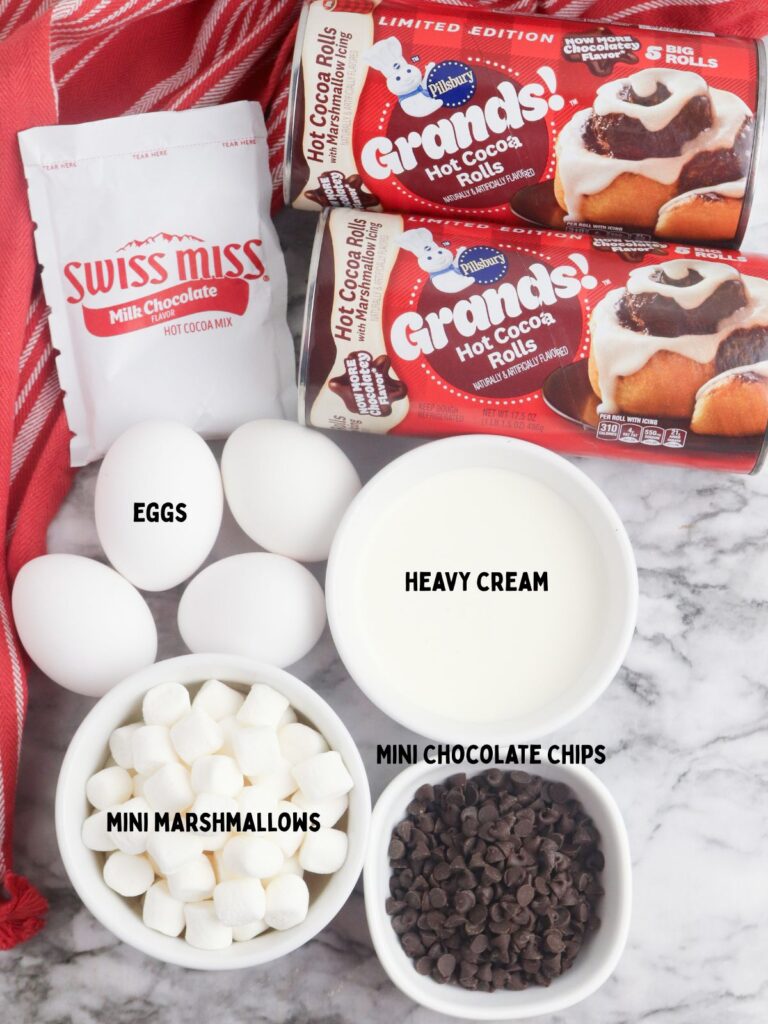 Pillsbury Hot Cocoa Cinnamon Roll Breakfast Casserole - Walking On ...