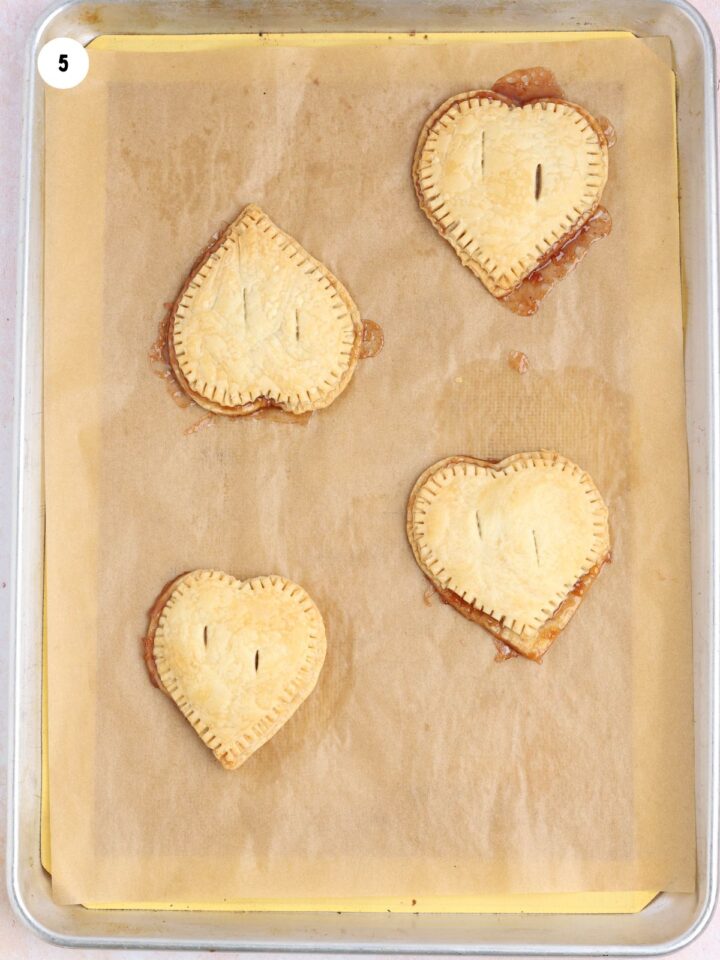 Easy Heart Shaped Strawberry Hand Pies with Pie Dough - Walking On ...