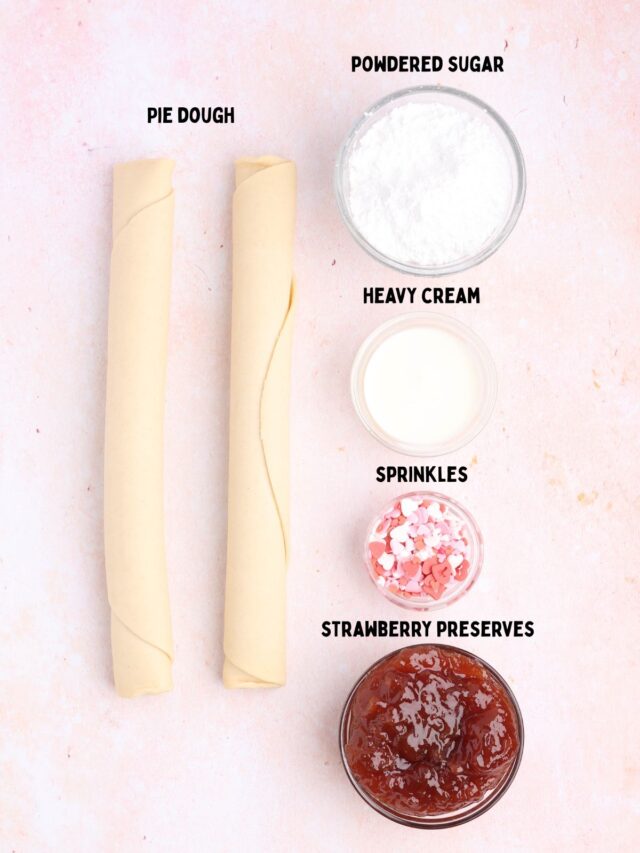 Easy Heart Shaped Strawberry Hand Pies with Pie Dough - Walking On ...